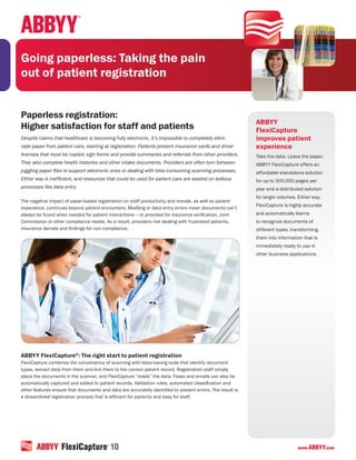 Paperless registration: Higher satisfaction for staff and patients | PDF