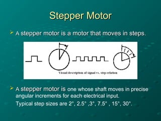 stepper motor electrical machines - 2 ppt | PPT
