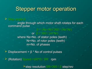 stepper motor electrical machines - 2 ppt | PPT