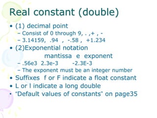 Constants, Variables, and Data Types | PPTX