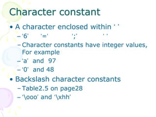 Constants, Variables, and Data Types | PPTX