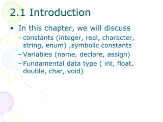 Constants, Variables, and Data Types | PPTX