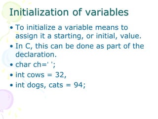 Constants, Variables, and Data Types | PPTX