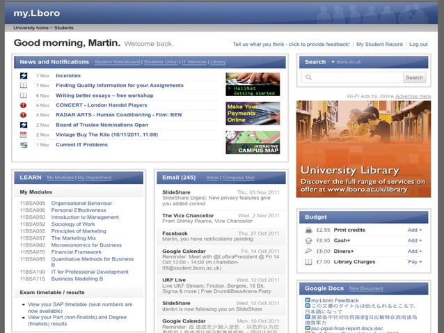 Dark Clouds & Silver Linings: Presentation for FAM11 | PPT