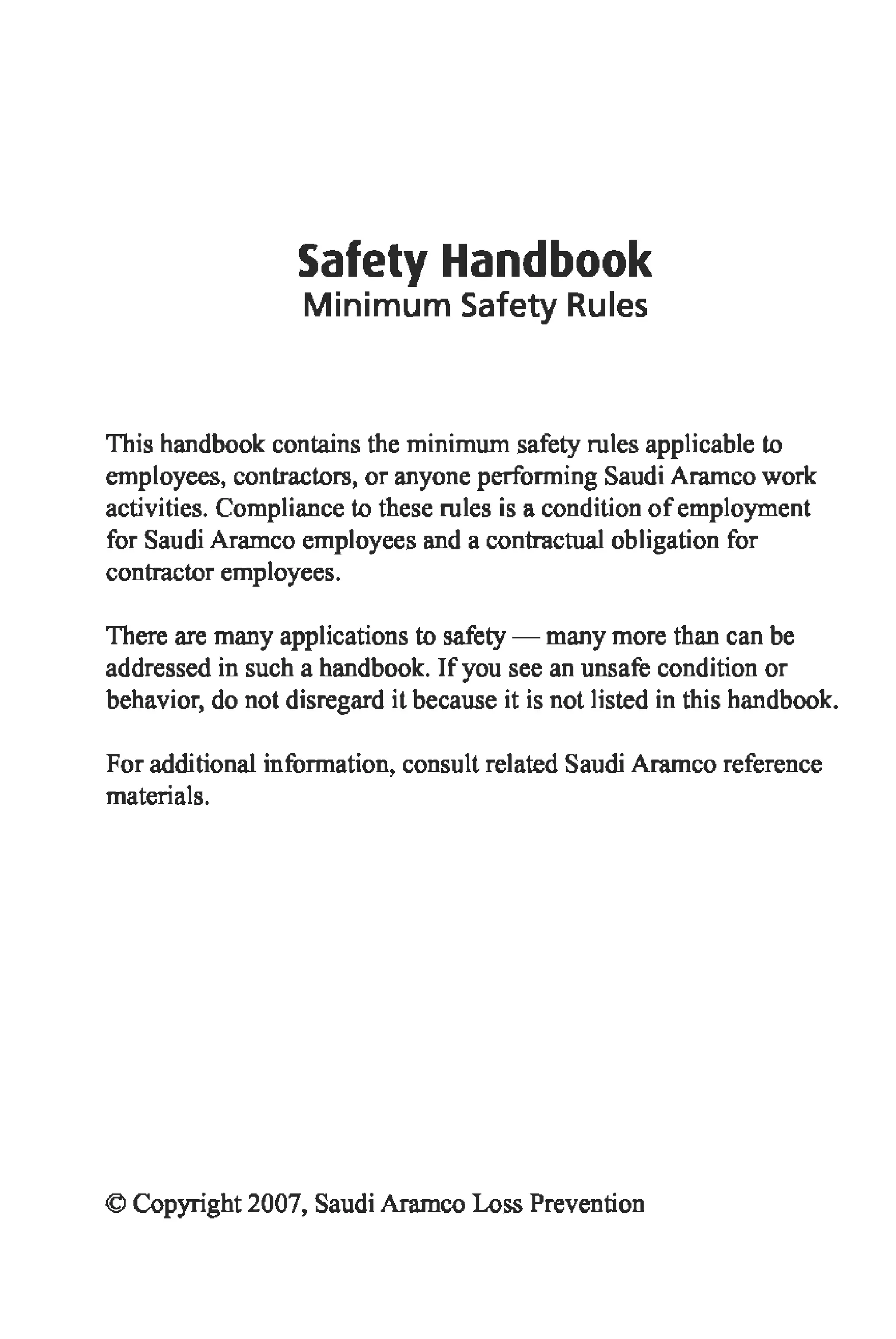 117921179 saudi-aramco-safety-handbook | PDF