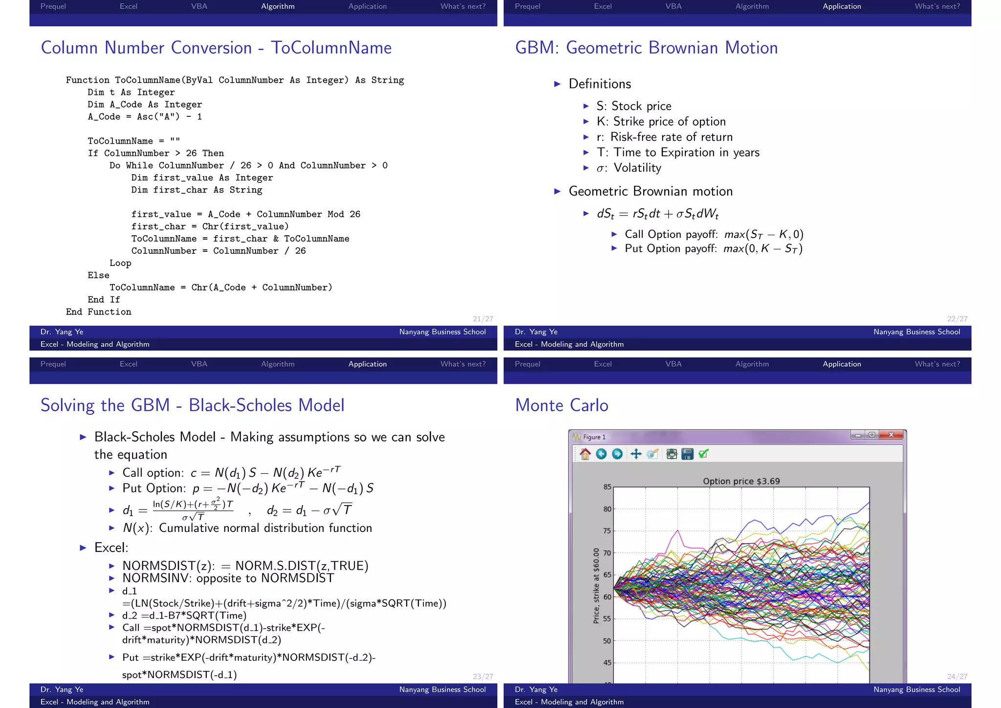 2016 Excel/VBA Notes | PPT