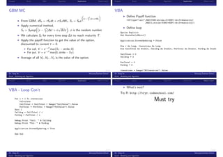 2016 Excel/VBA Notes | PPT