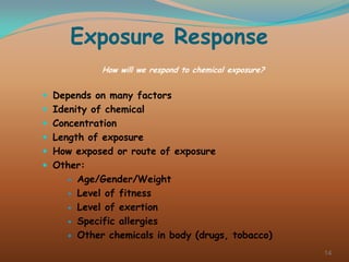 Chemical Exposure Safety
