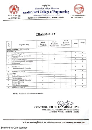 Transcripts and PC | PDF