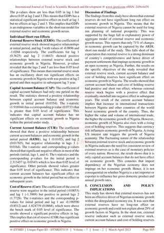 External Reserves and Economic Growth in Nigeria | PDF