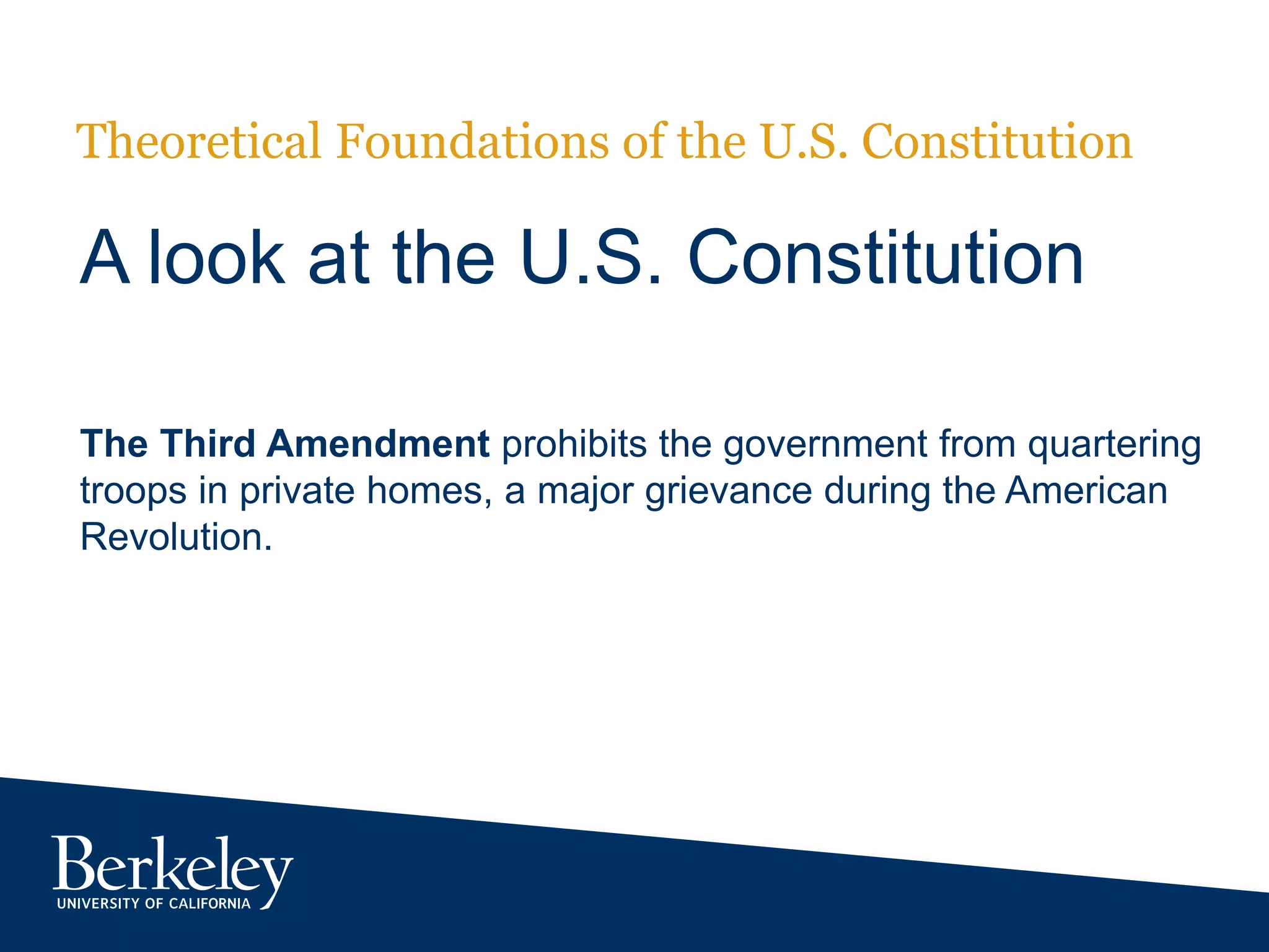 Theoretical Foundations of the U.S. Constitution | PPT