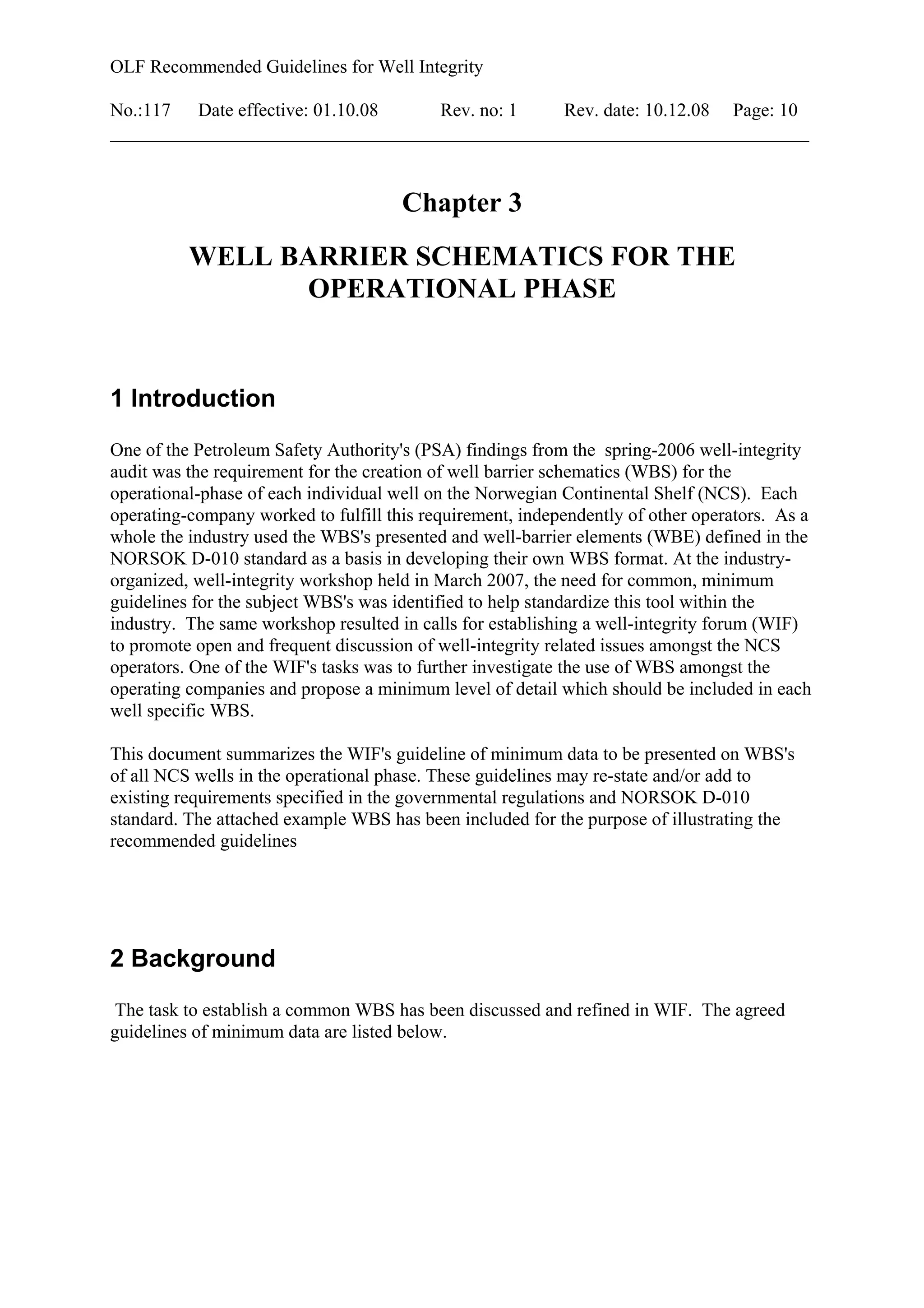 Recommended guidelines for well intergity | PDF