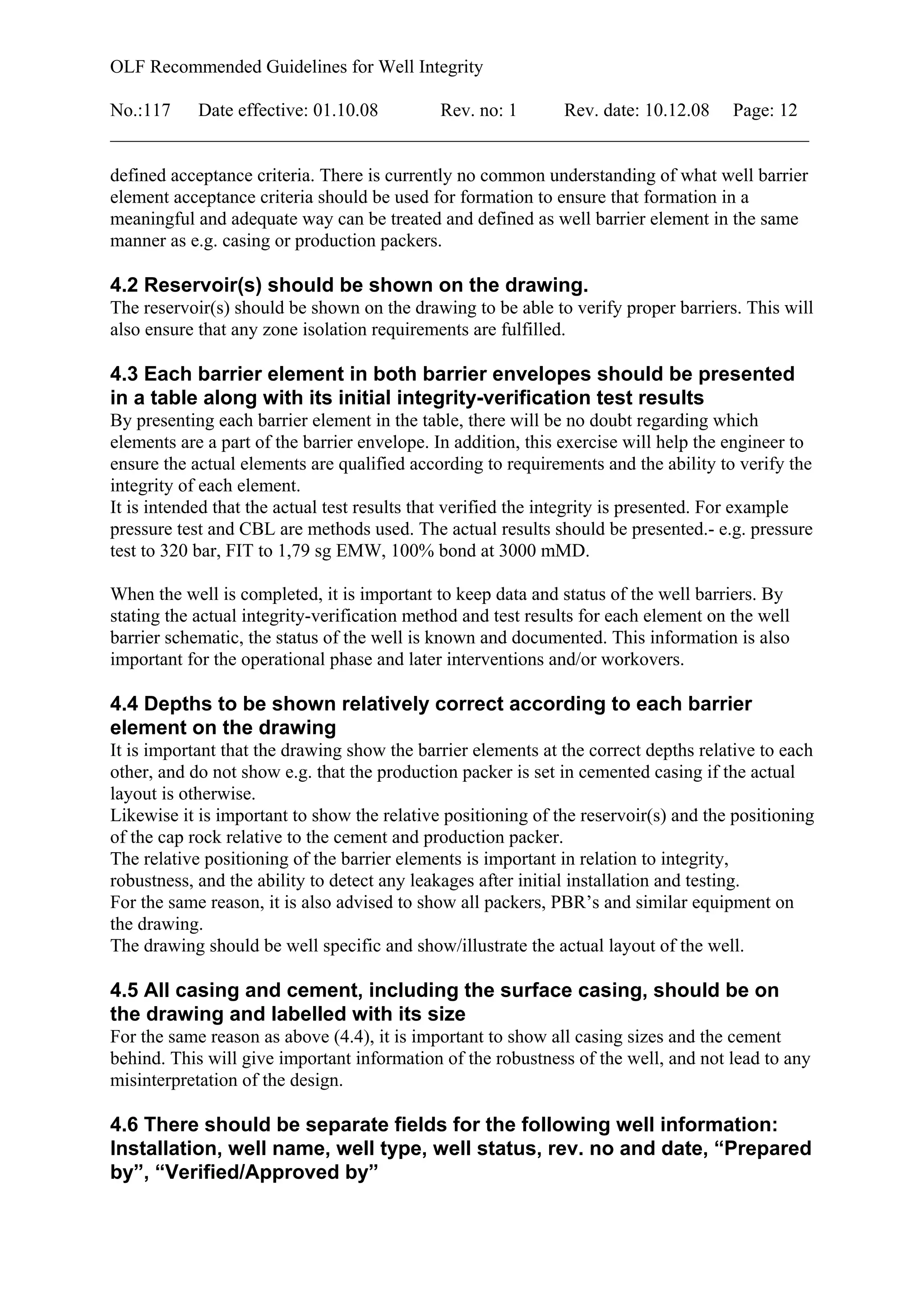 Recommended guidelines for well intergity | PDF