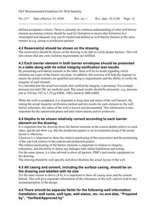 Recommended guidelines for well intergity | PDF