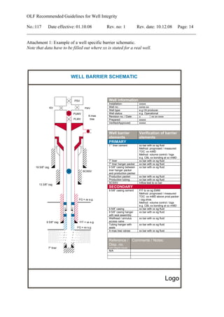 Recommended guidelines for well intergity | PDF