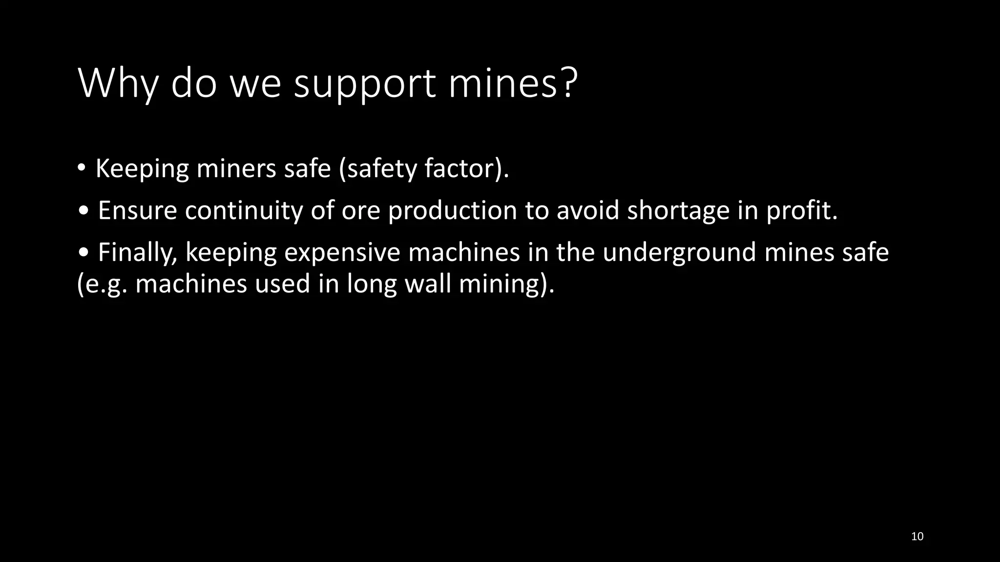 Support Systems In Cut And Fill Method Of Stoping | PPTX