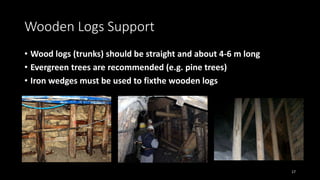 Support Systems In Cut And Fill Method Of Stoping | PPTX