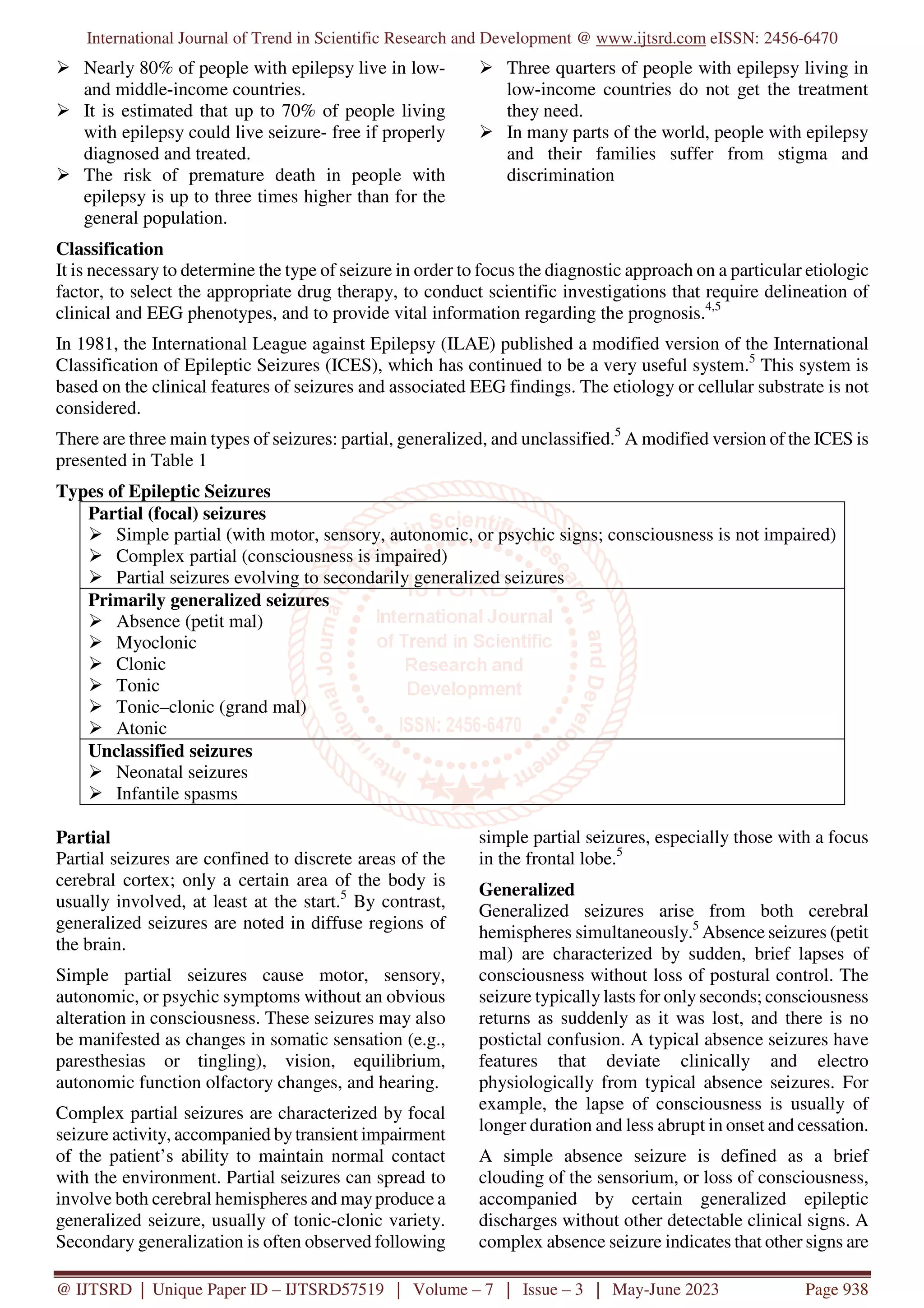 Review Epilepsy Seizure Disorder | PDF