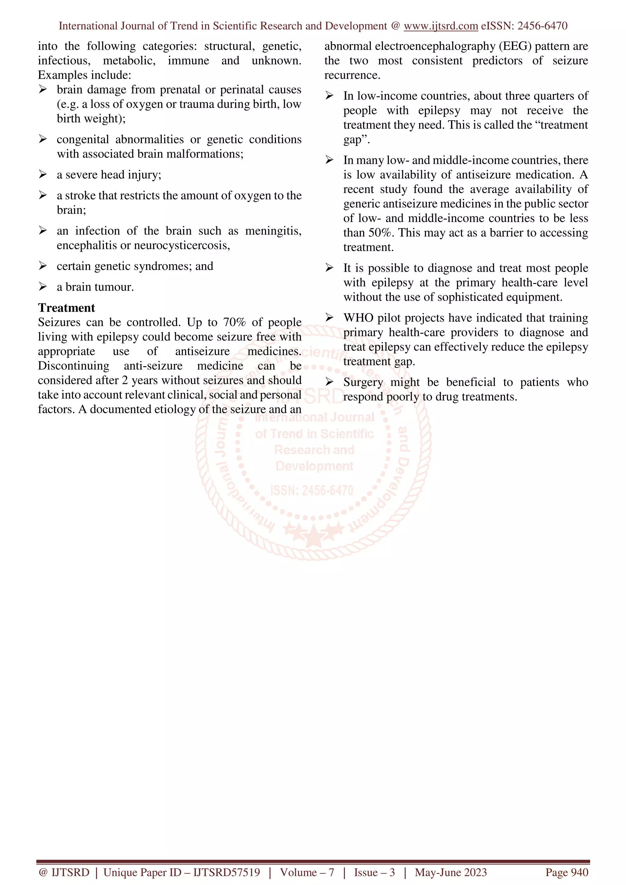Review Epilepsy Seizure Disorder | PDF