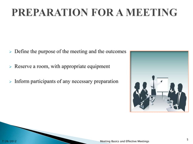 Meeting basics and effective meetings | PPTX
