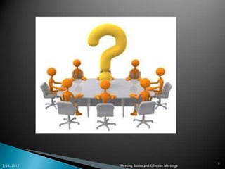 Meeting basics and effective meetings | PPTX