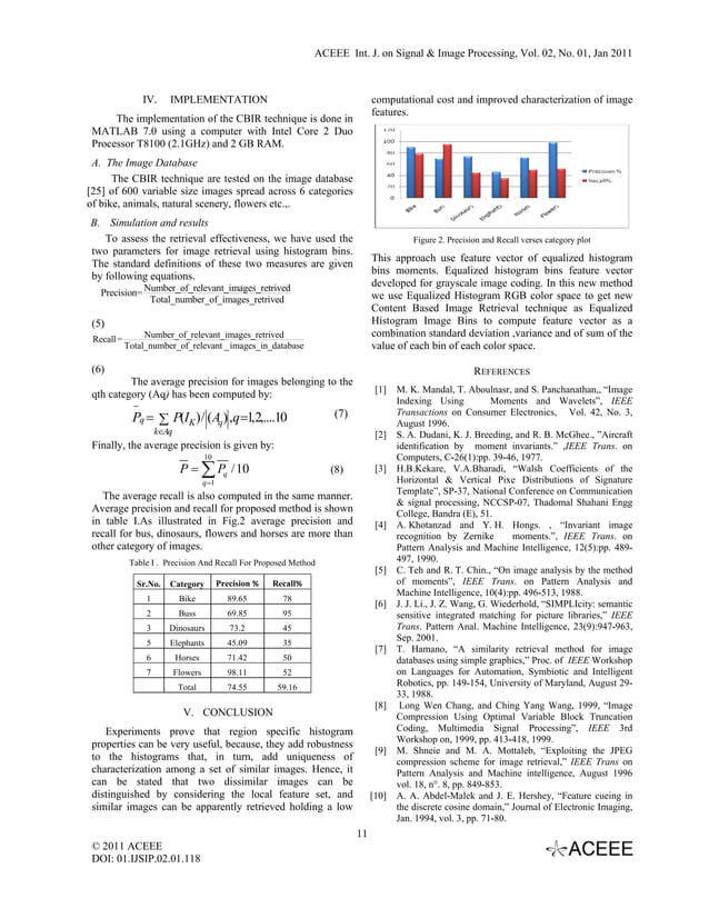 Image Retrieval using Equalized Histogram Image Bins Moments | PDF