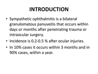 Sympathetic Ophthalmitis With Subretinal Fibrosis, An Uncommon ...