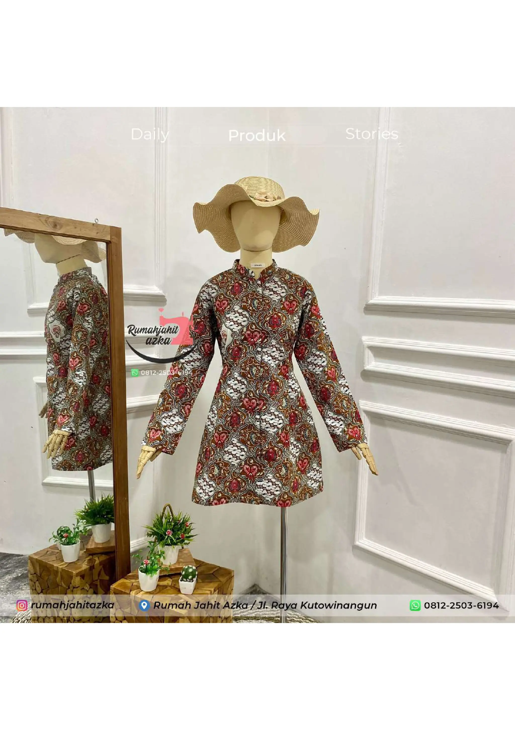 Model Tunik Basic Motif Batik Rumah Jahit Azka | PDF
