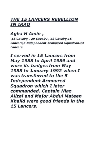 15-lancers-rebellion-in-iraq-1916 | PDF