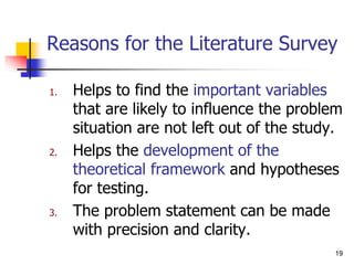 Research Process: The Broad Problem area and defining the problem ...