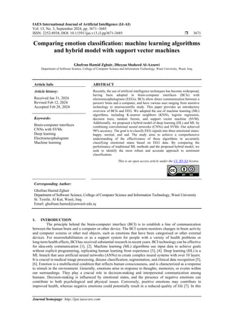 Comparing emotion classification: machine learning algorithms and hybrid model with support ...