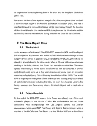 The Kobe Bryant Case | PDF