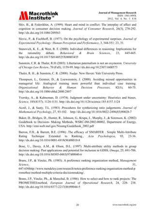 Decision Making - The main factors - MIs | PDF