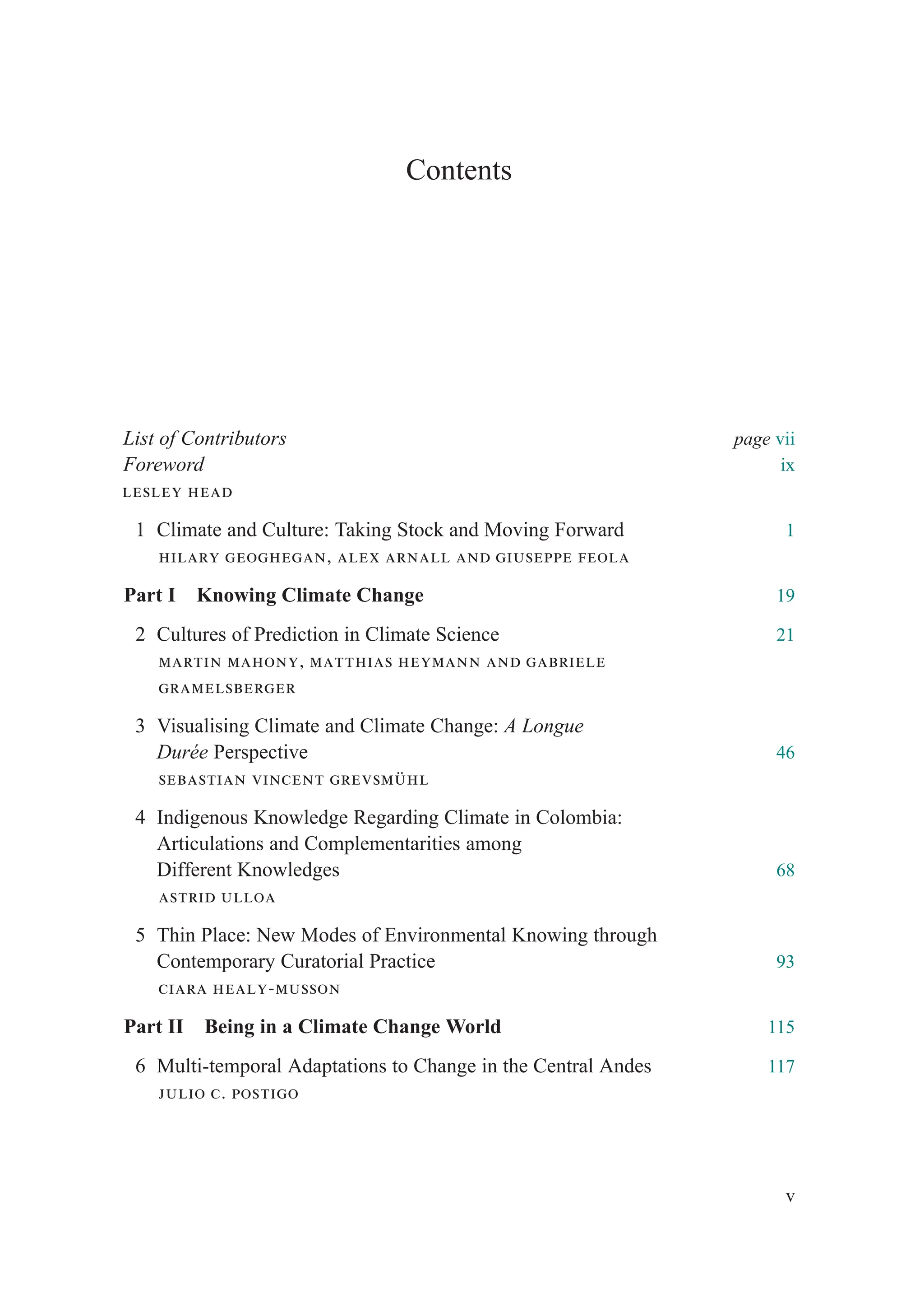 Climate And Culture Multidisciplinary Perspectives On A Warming World ...