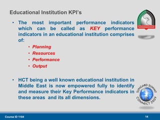 Student Key Performance Indicators (KPIs) at Higher Colleges of ...