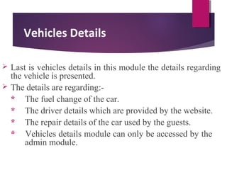VEHICLE MANAGEMENT SYSTEM | PPT