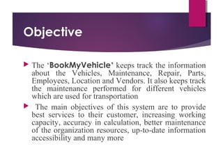 VEHICLE MANAGEMENT SYSTEM | PPT