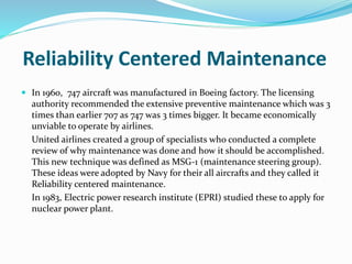 Reliability centered maintenance | PPT