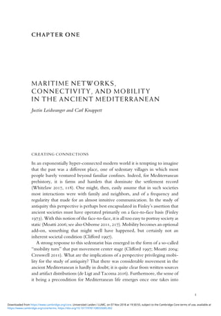 Maritime Networks In The Ancient Mediterranean World Justin Leidwanger ...