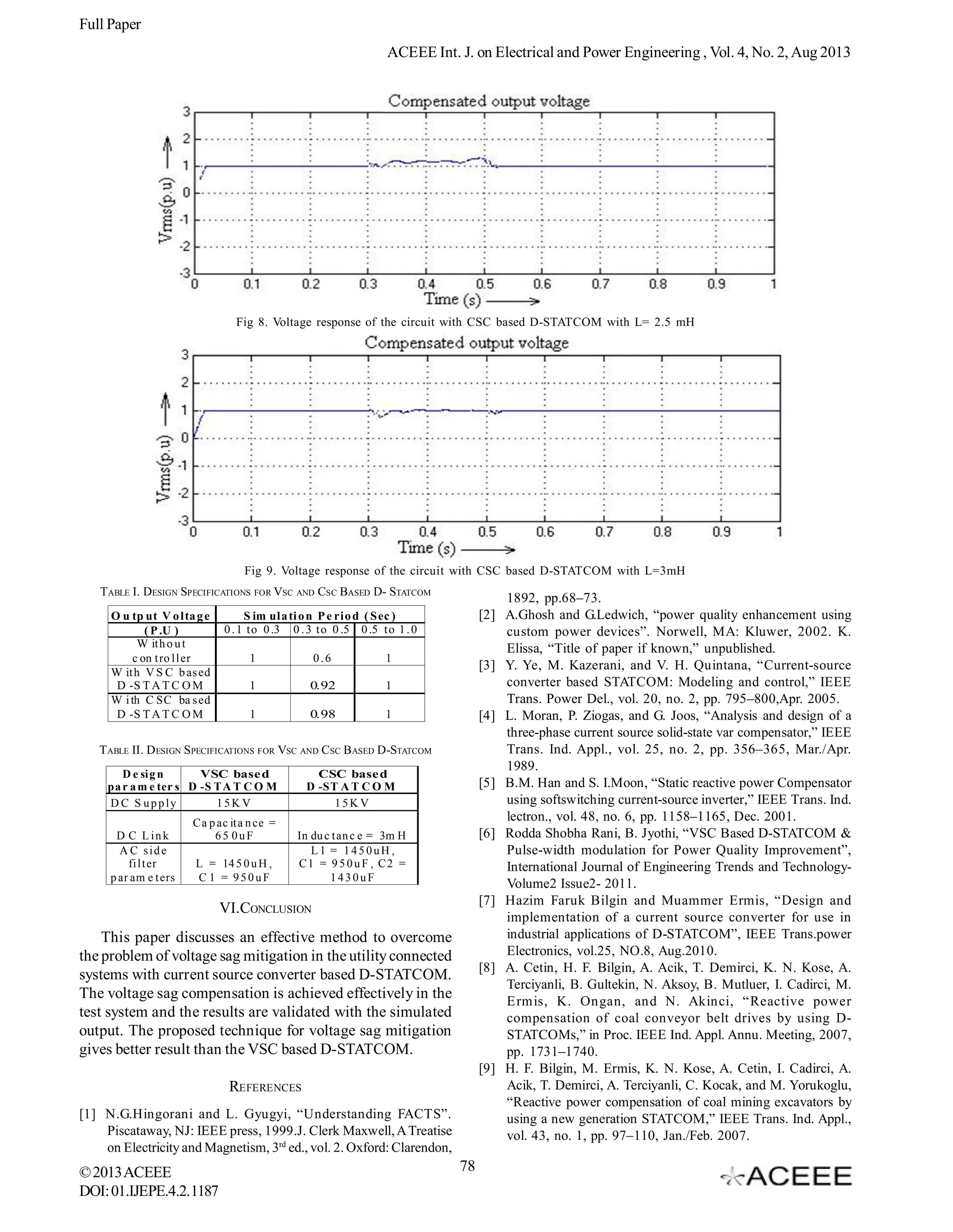 Voltage Sag Mitigation in Utility Connected System Using Current Source Converter Based D ...