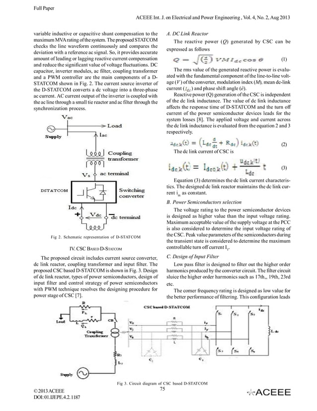 Voltage Sag Mitigation in Utility Connected System Using Current Source Converter Based D ...