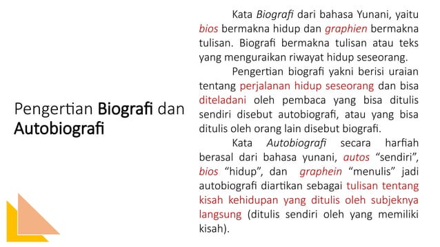 118707811 Biografi Dan Autobiografi Pptx