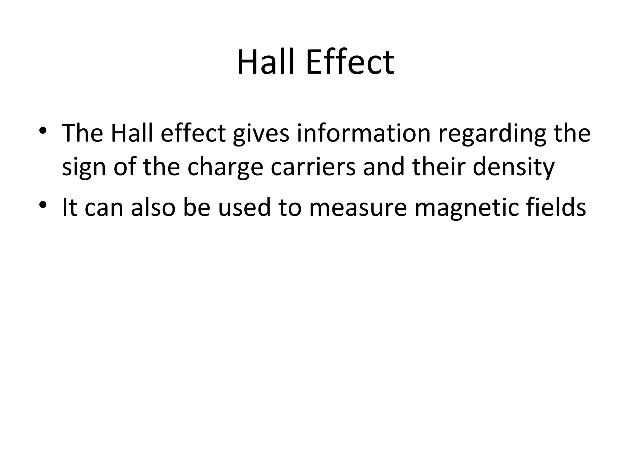 Hall Effect | PPT