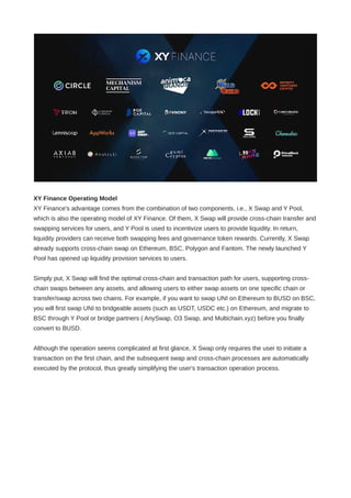 Understand Cross-Chain Swap Aggregator XY Finance in 5 mins | PDF