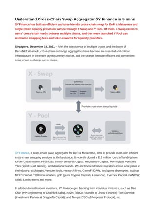 Understand Cross-Chain Swap Aggregator XY Finance in 5 mins | PDF