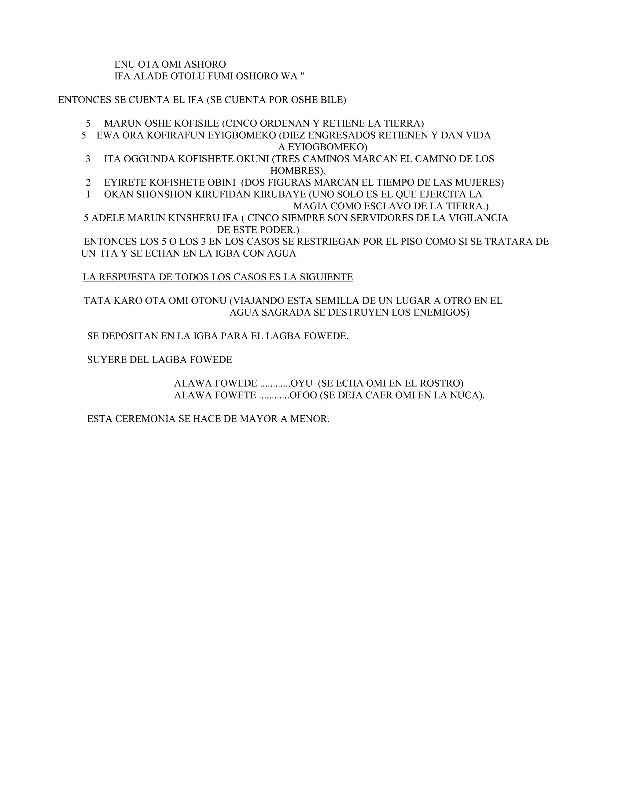 Cómo hacer la preparacion-del-omiero. Santeria | PDF