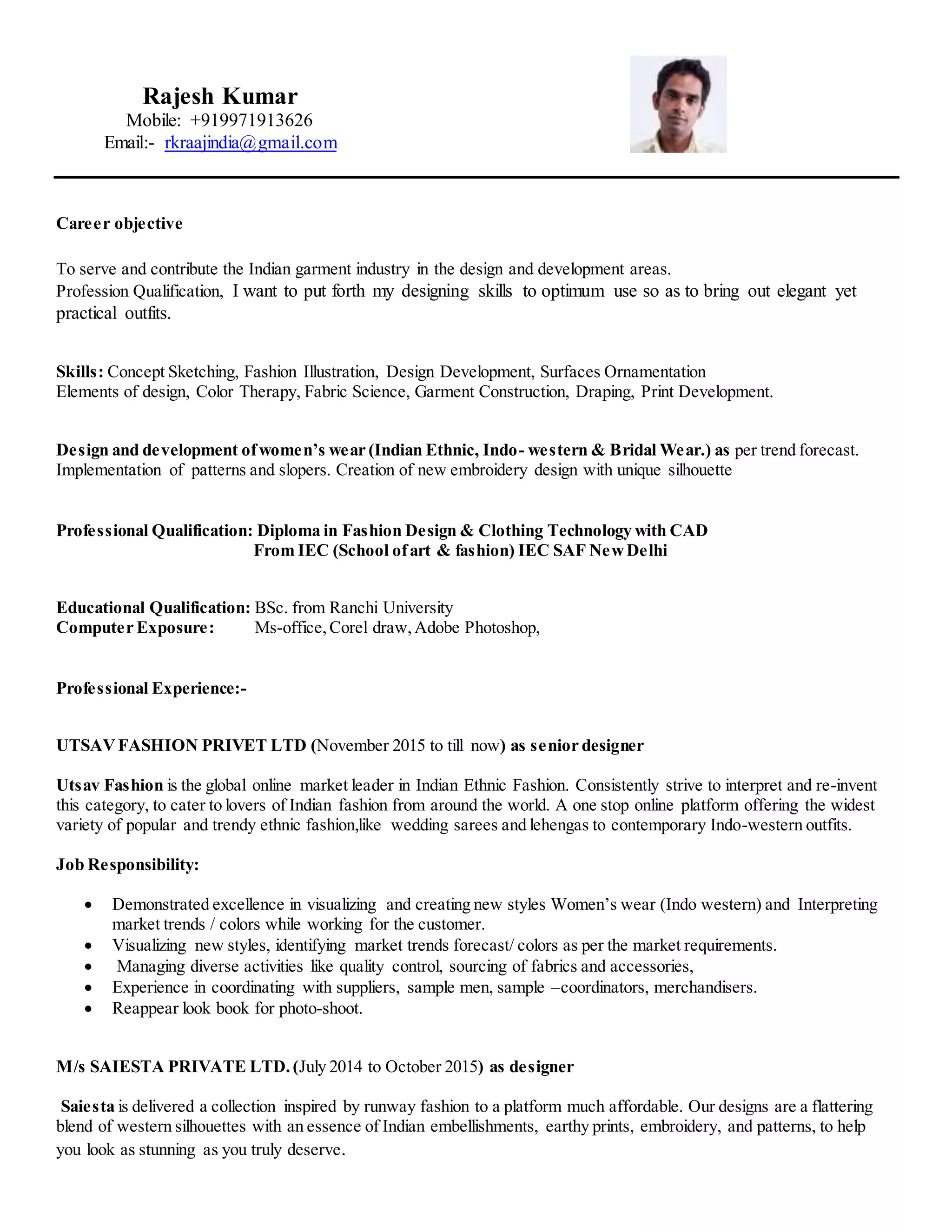 Rajesh new CV | DOCX