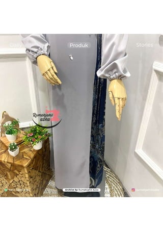 Gamis Payet Batik Kombinasi by Rumah Jahit Azka | PDF