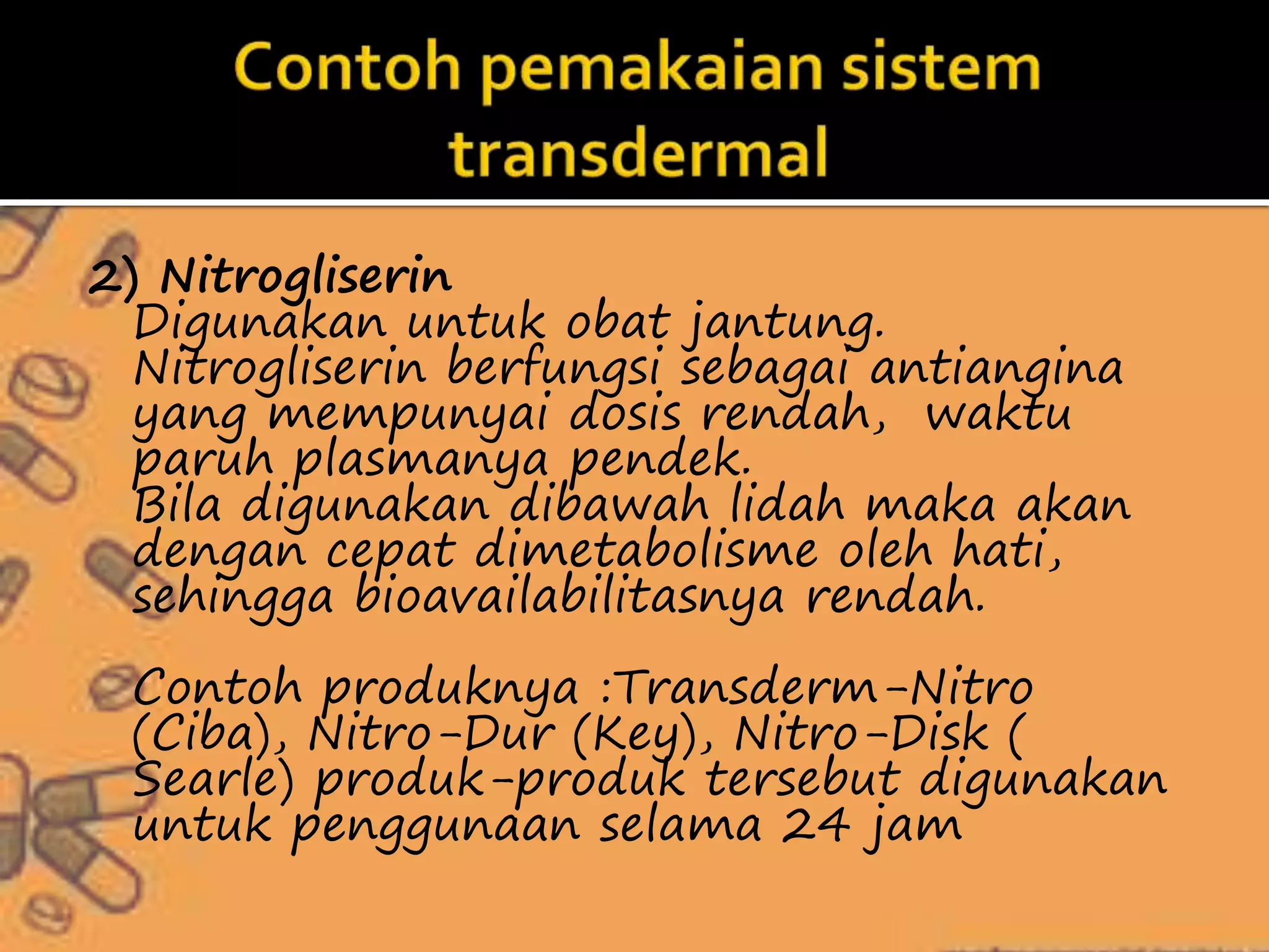 transdermal farmasi | PPTX