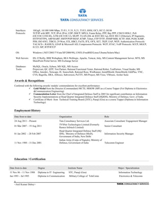 CV_Anil K Dubey V1.1 | PDF